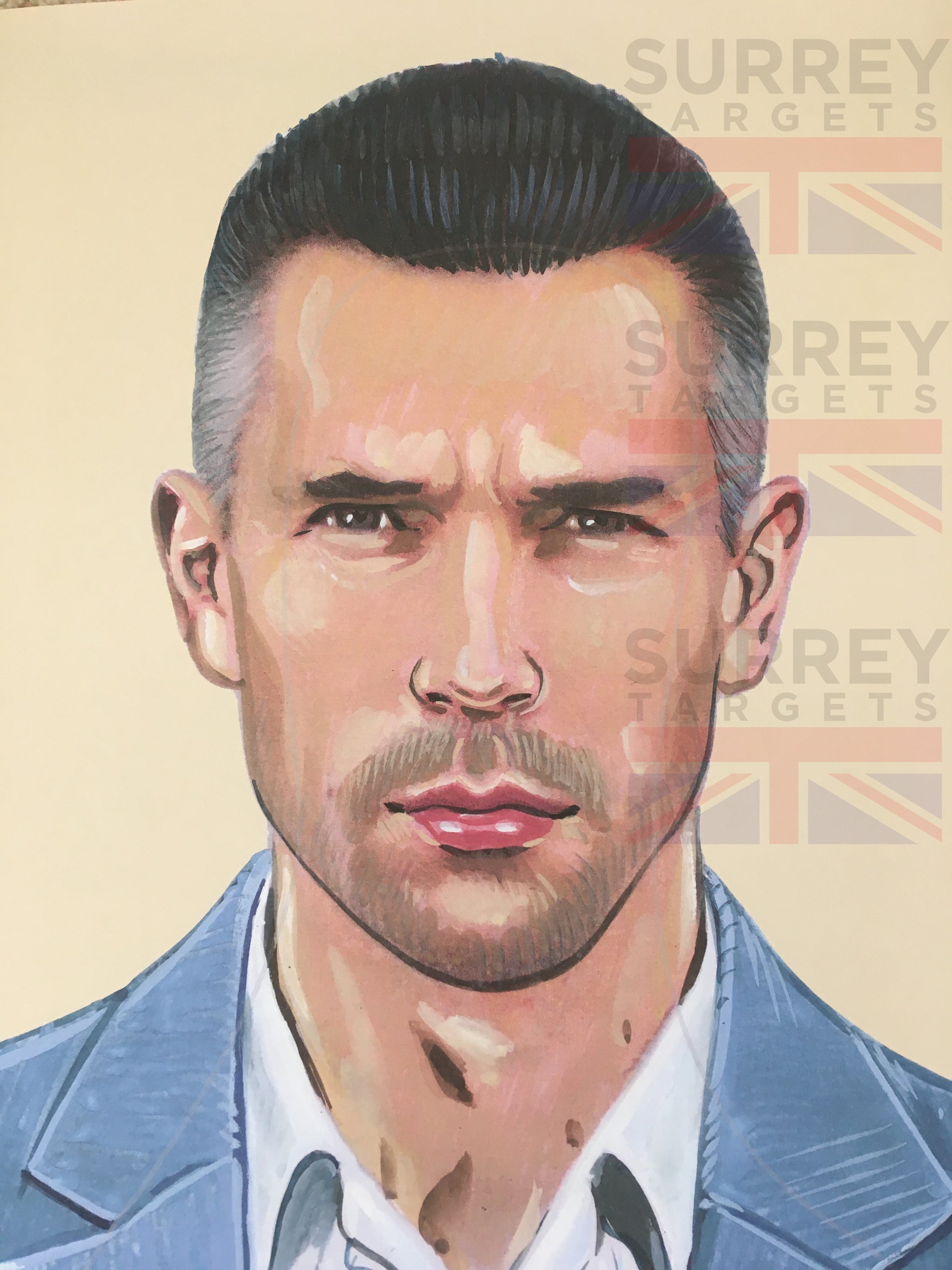 GENUINE PJL 'Target 5' Vintage Retro Law Enforcement Target Life Size ...